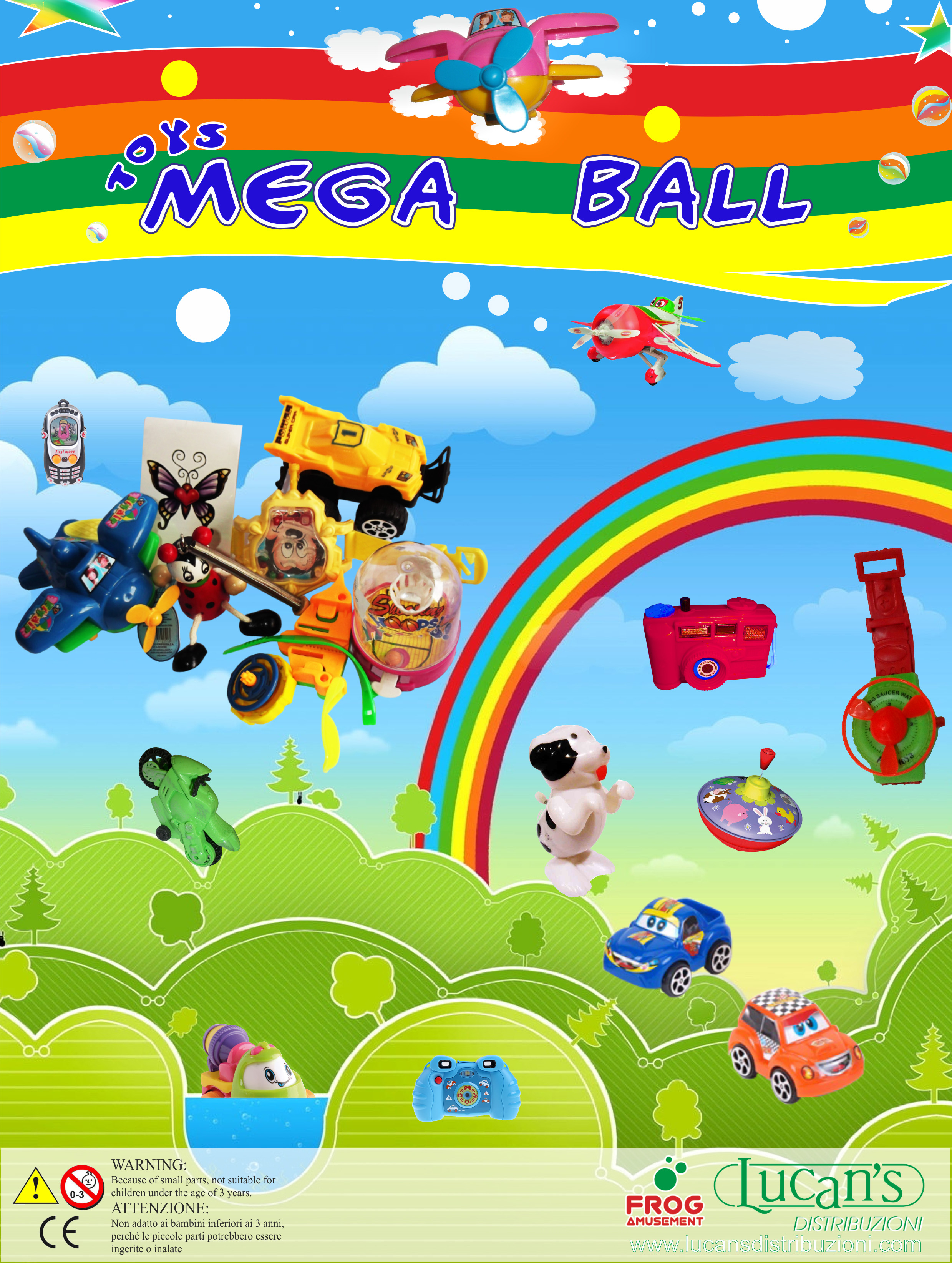 90mm Mega ball - mix color