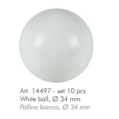 Pallina bianca cod.14497