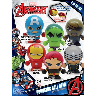 50mm Marvel Avengers Bouncing Balls Head