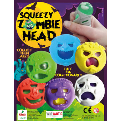 65mm Squeezy Zombie Head