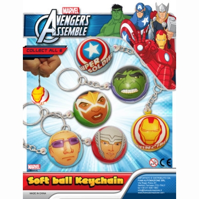 50mm Marvel Avengers Soft ball Keychain