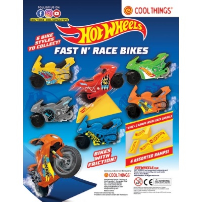 100mm Hot Wheels Fast 'n Race Bikes