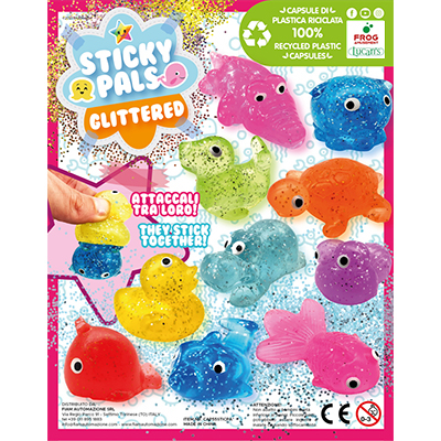 55mm Sticky Pals glittered